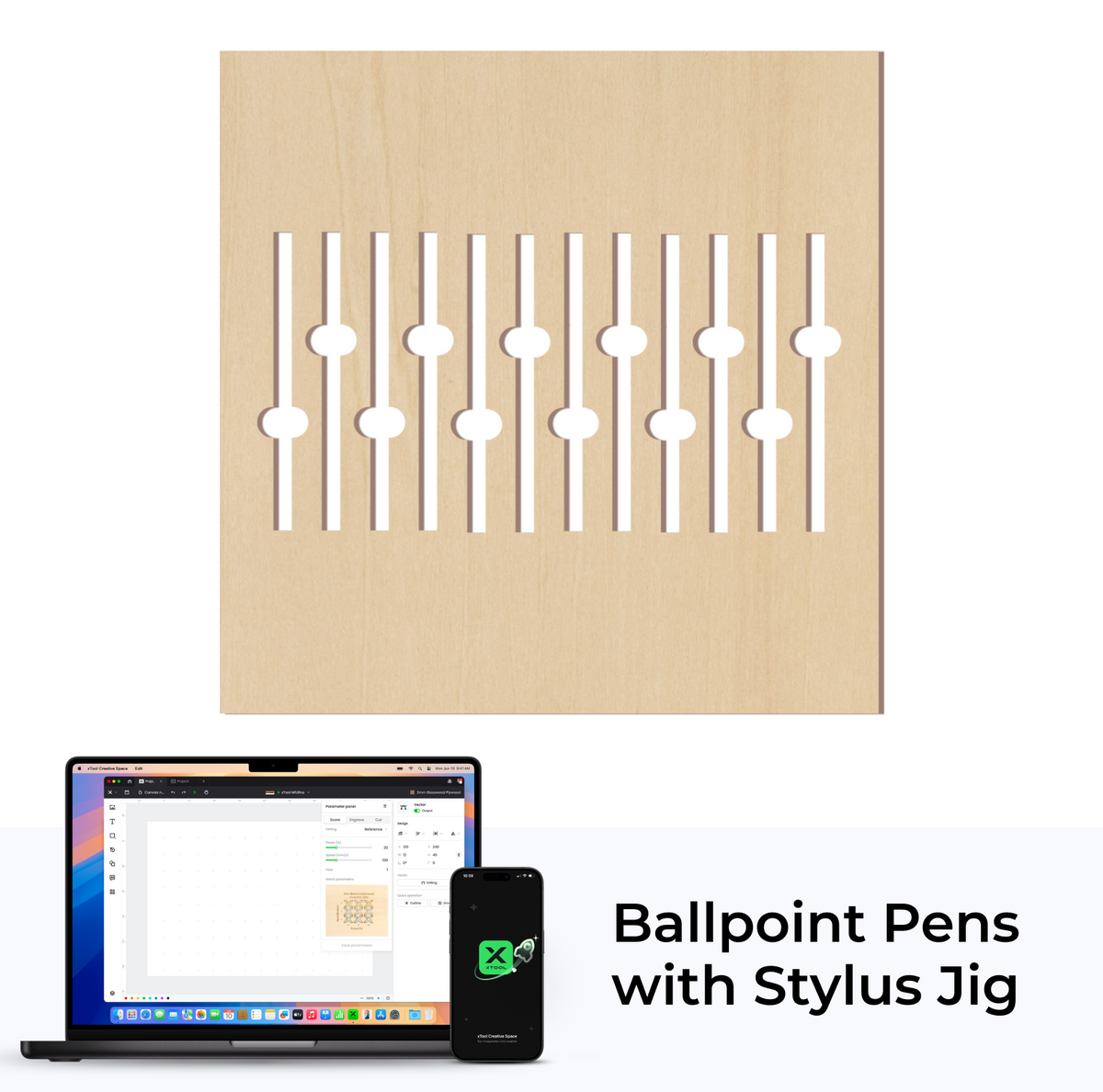 Ballpoint Pens with Stylus JIG File