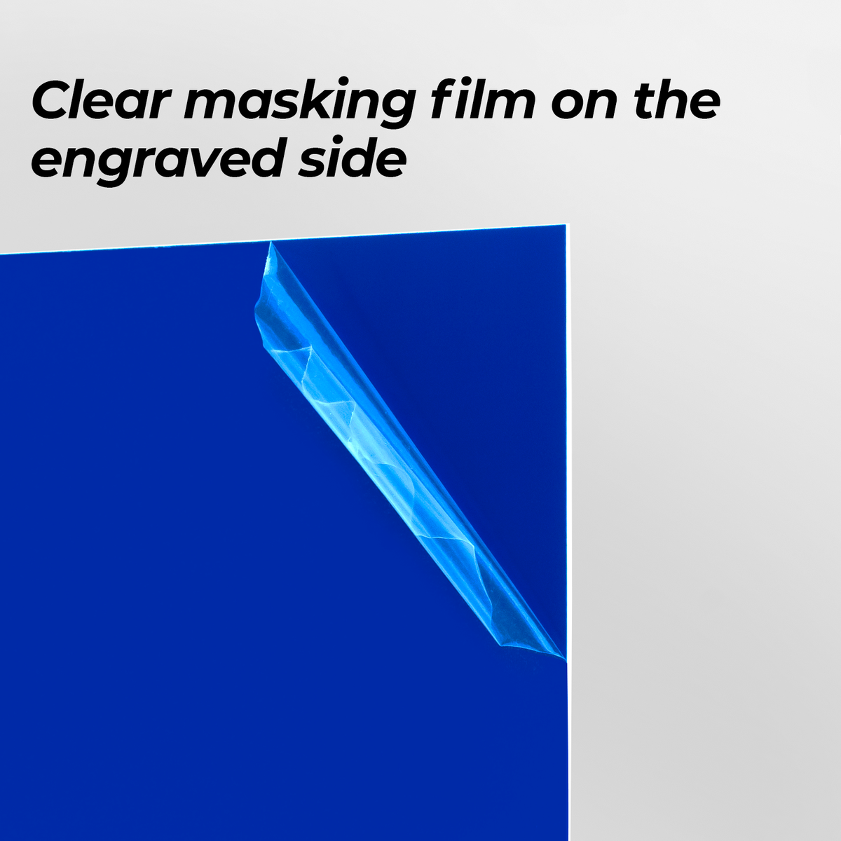 1/16" Laser Engraving Two-Tone Plastic Sheet Navy to White (5pcs)