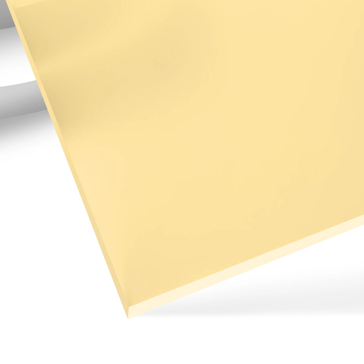 1/8" Pale Yellow Glow in the Dark Acrylic Sheet Plexiglass (3pcs)