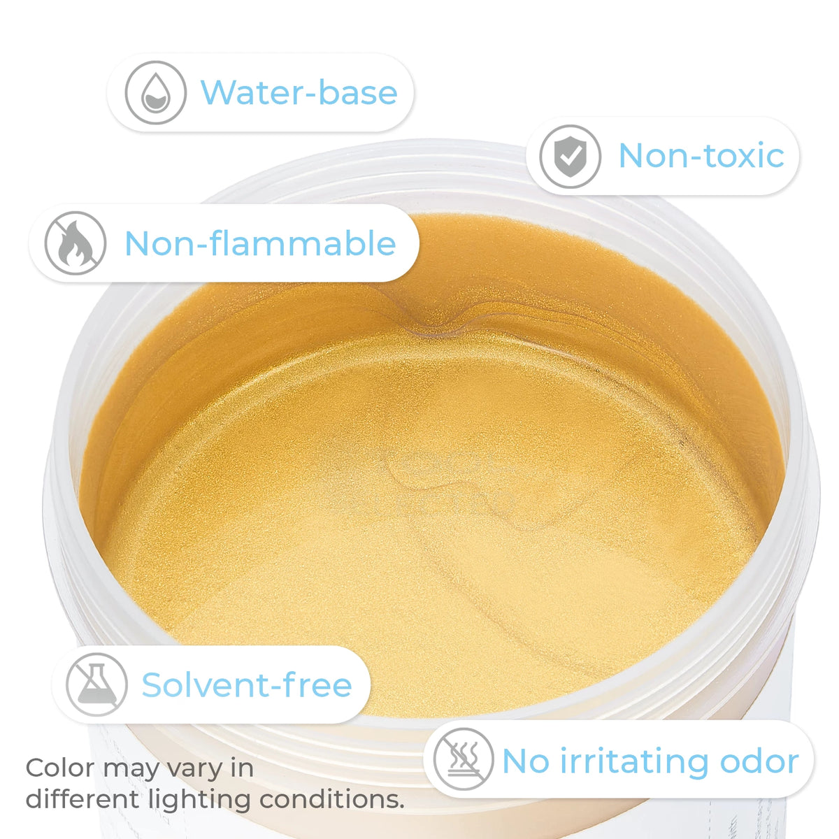 Gold Glitter Acrylic Screen Printing Ink (16oz)