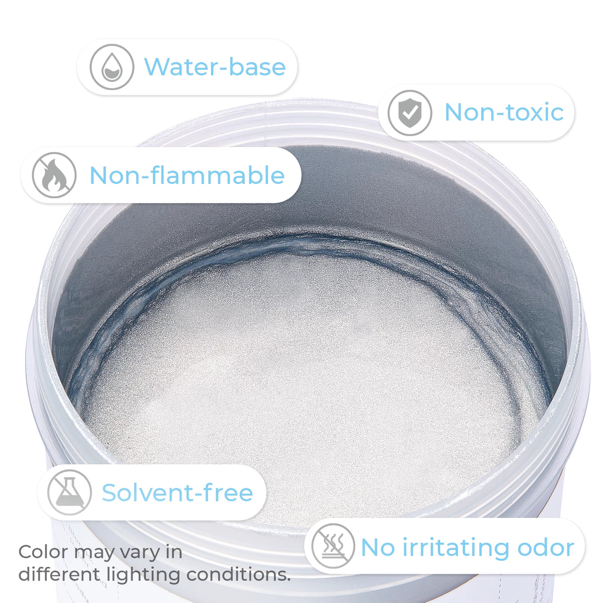 Silver Glitter Acrylic Screen Printing Ink (16oz)