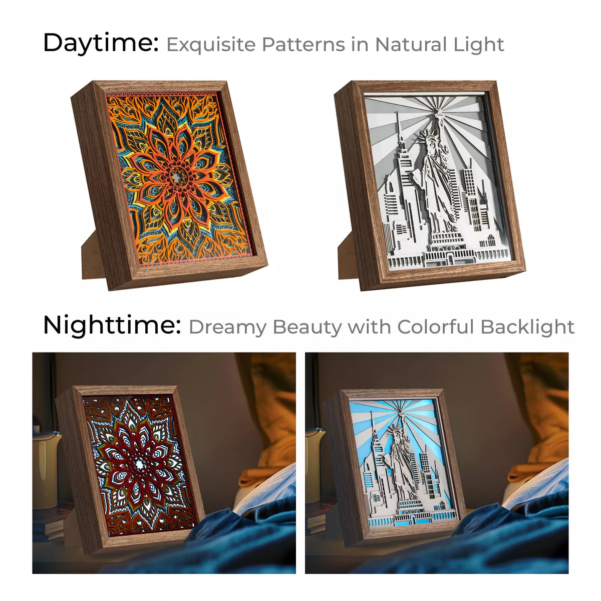 10-inch Wooden Frame