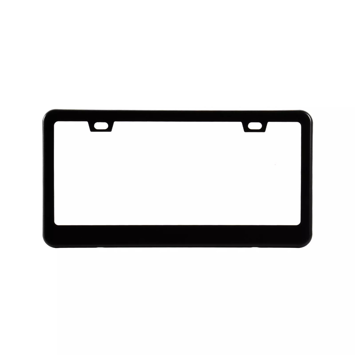 Black to Silver License Plate Frames (2pcs)
