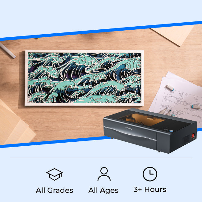 Zentangle Patterns Art with xTool P2