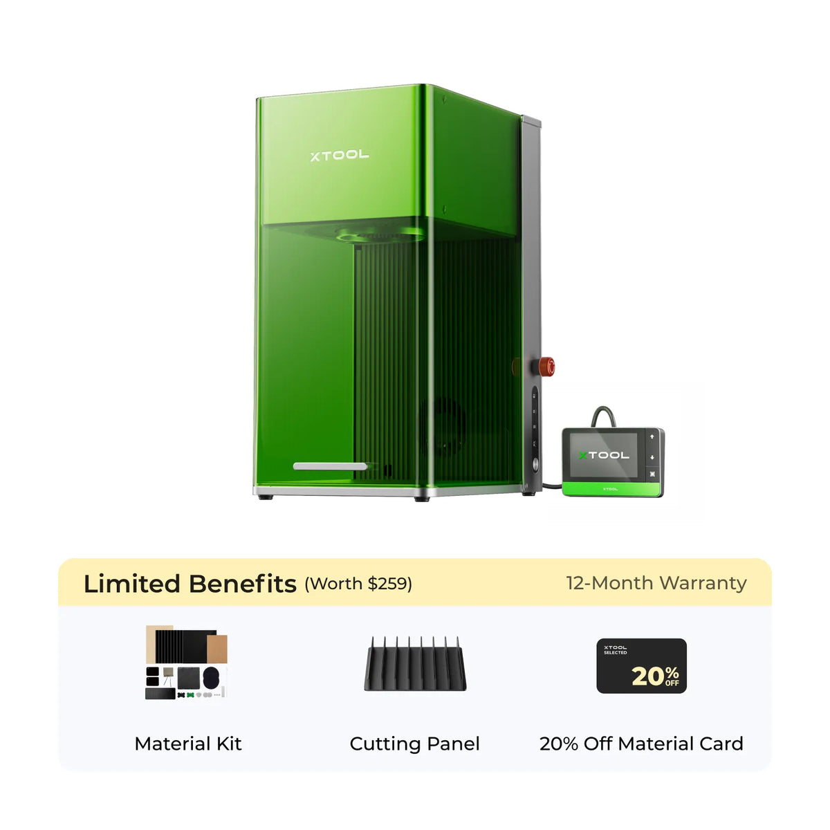xTool F1 Ultra - 20W Fiber & Diode Laser Engraver