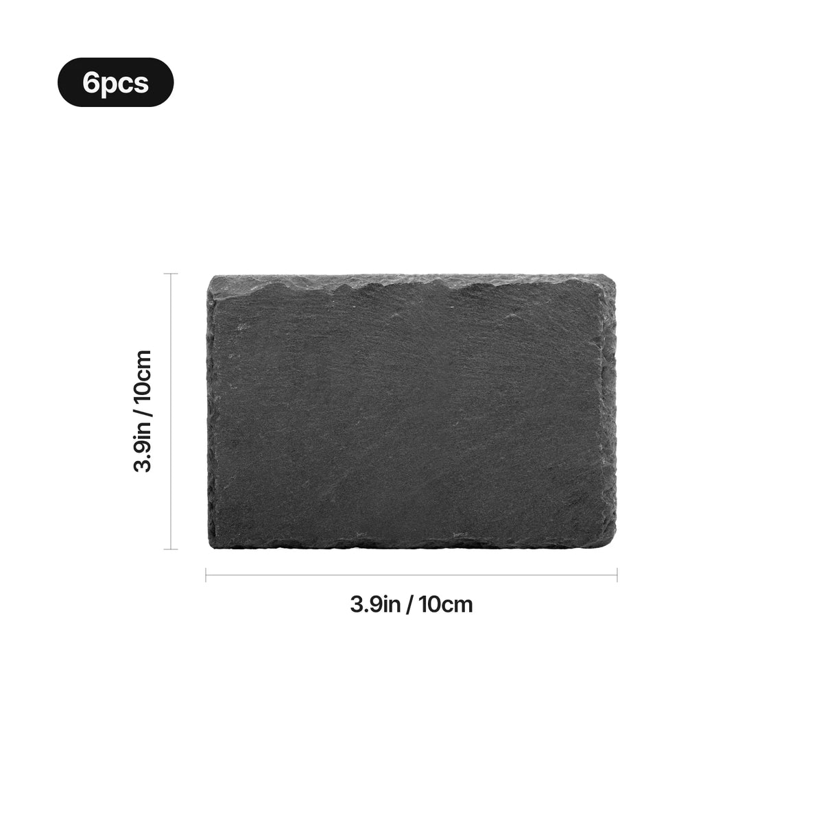 Rectangular Blank Rock Slate (6pcs)