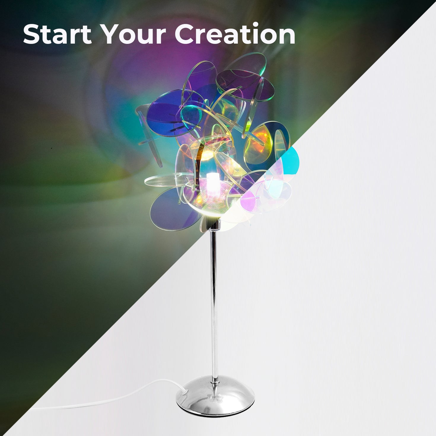 1/8" Clear Iridescent Acrylic (3pcs)