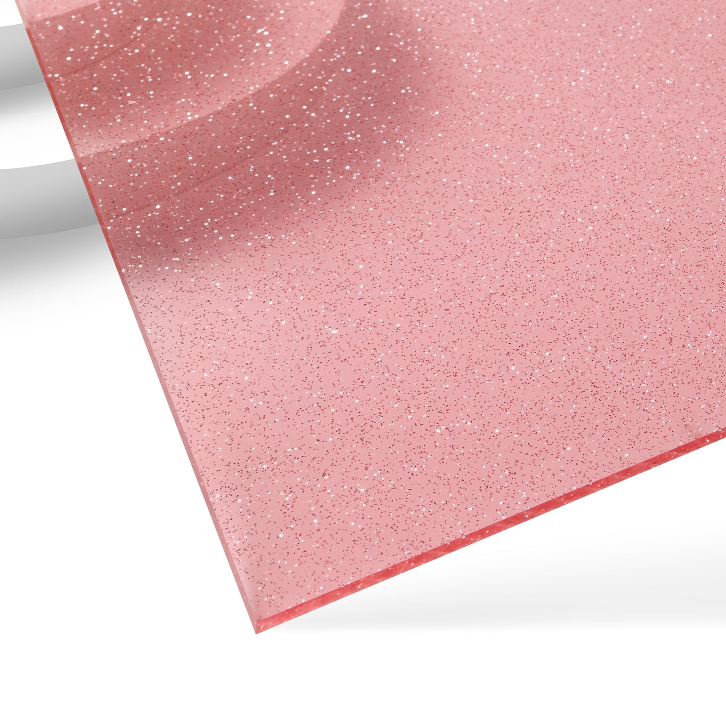 1/8" Glitter Translucent Glossy Acrylic Sheet（2pcs）